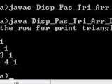 Java Code To Generate Pascal Triangle Using Arrays With User Input