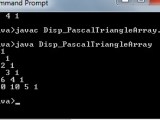 Java Code To Pascal Triangle Pattern Using Array Codeforcoding