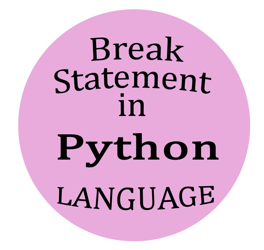 break statement in Python language - Code for Java c