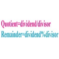 C++ Program to Compute Quotient and Remainder - Code for Java c