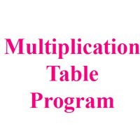 C program to Generate multiplication table - Code for Java c