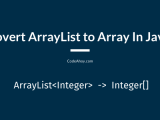 Arraylist To Array Conversion In Java 2020 Codeahoy