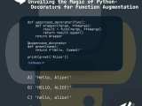 Exploring Decorators In Python Enhancing Functionality With Ease