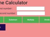 Calculator In Javascript Addition Subtraction Multiplication