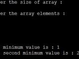 Program For Finding Second Smallest Element Of Array Codebaji