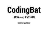 Codebc Coding Bat