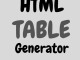 Html Table Generator Online