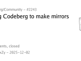 2243 Using Codeberg To Make Mirrors Codeberg Community Codeberg Org