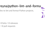 Danyreyna Python Lint And Format Config Files To Lint And Format