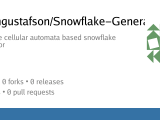Dylangustafson Snowflake Generator A Simple Cellular Automata Based