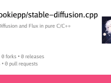 Softcookiepp Stable Diffusion Cpp Stable Diffusion And Flux In Pure C