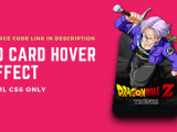 How To Create 3d Animated Card Hover Effect Source Code