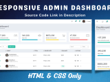Create Responsive Admin Dashboard Using Html And Css Only