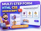 Multi Step Form Html Css Javascript Template Responsive Wizard Ui