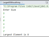Write A Java Program To Find Largest Element In An Array Codebun
