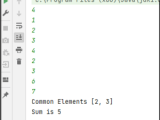 Write A Java Program To Find Sum Of Common Element In Array Codebun