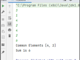 Write A Java Program To Find Sum Of Common Element In Array Codebun