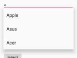 Android Program To Implement Autocompletetextview Codedost