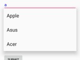Android Program To Implement Autocompletetextview Codedost