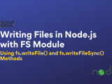 Writing Files In Node Js With Fs Module Using Fs Writefile And Fs