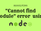 Resolving Cannot Find Module Error In Node Js Codeforgeek