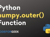 Python Numpy Outer Function Calculate The Outer Product Of Two