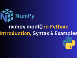 Numpy Modf In Python Introduction Syntax Examples Codeforgeek