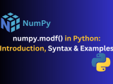 Numpy Modf In Python Introduction Syntax Examples Codeforgeek