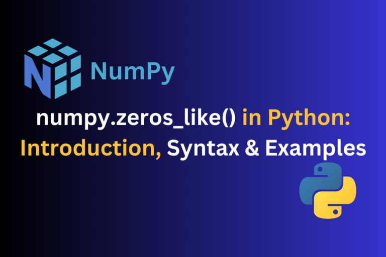 Numpy Zeros Like In Python Creating An Array Of Zeros Codeforgeek - Full HD Ocean Illustrations for Desktop