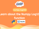 What Is The Log10 Function In Numpy Codeforgeek