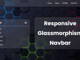 Responsive Glassmorphism Navbar Html Css Codehal
