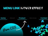 Animated Navigation Bar In Html And Css Menu Hover Animation Effects