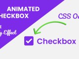 Custom Checkbox Css Animated Checkbox In Html Css