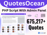 Quotes Ocean Php Script With Admin Panel Codehap