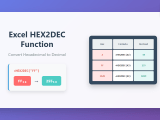 Excel Hex2dec Function Convert Hexadecimal To Decimal With Formula