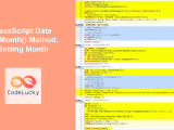 Javascript Date Setmonth Method Setting Month Codelucky
