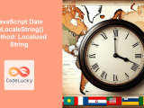 Javascript Date Tolocalestring Method Localized String Codelucky