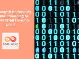 Javascript Math Fround Method Rounding To Nearest 32 Bit Floating