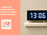 Javascript Transitionevent Elapsedtime Property Transition Duration