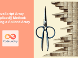 Javascript Array Splice Method Adding Removing Array Elements