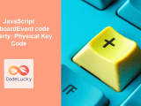 Javascript Keyboardevent Keycode Property Key Code Codelucky
