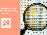 Javascript Array Find Method Finding Array Element Codelucky