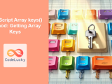 Javascript Map Keys Method Getting Map Keys Codelucky