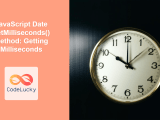 Javascript Date Gettime Method Getting Time Codelucky