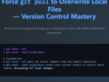 How Do I Force Git Pull To Overwrite Local Files Version Control