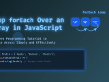 Loop For Each Over An Array In Javascript Programming Tutorial