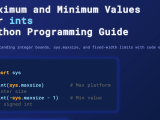 Maximum And Minimum Values For Ints Python Programming Guide Codelucky
