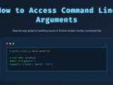 How Do I Access Command Line Arguments Python Programming Detailed