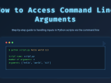 How Do I Access Command Line Arguments Python Programming Detailed