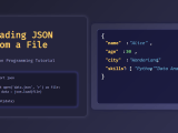 Reading Json From A File Python Programming Tutorial With Examples